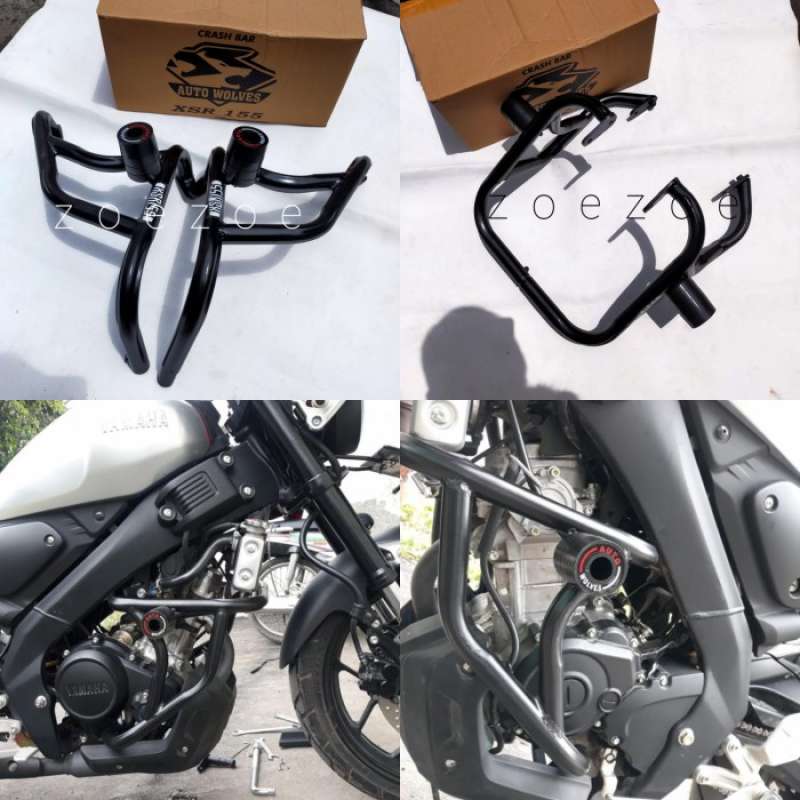 Promo Crashbar Xsr 155 Tubular Xsr 155 Black Doff A9 Terbaik Diskon 1% ...