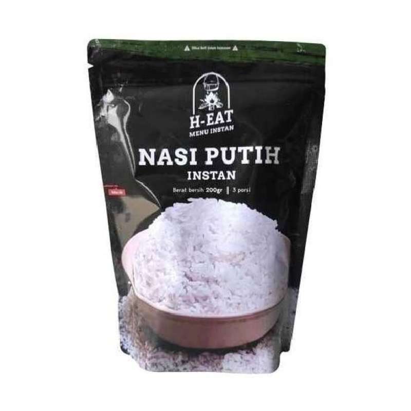 Jual Menu Nasi Putih Instan Makanan Hiking H-eat 200 Gr | 3 Porsi Di ...
