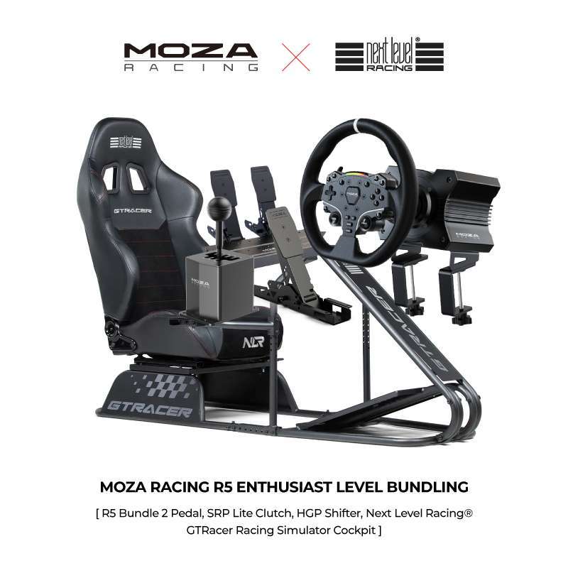 Promo Moza Racing R5 Enthusiast Level Bundling | Racing Simulator ...