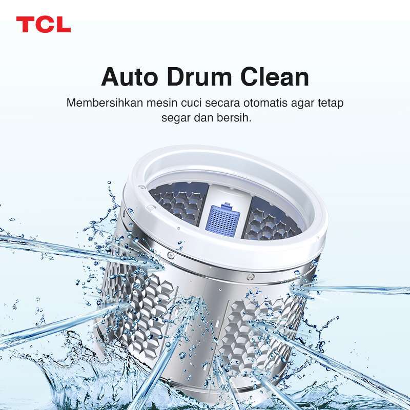 Jual [new] Tcl Mesin Cuci Top Loading 7 Kg - Honeycomb Crystal Drum ...