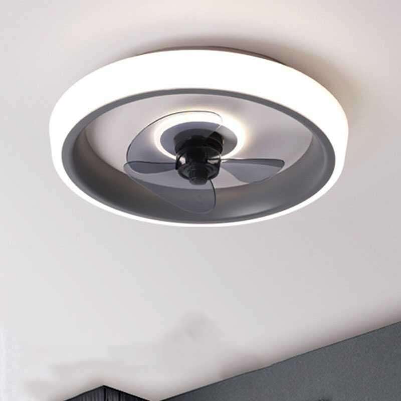 Jual Lampu Plafon Led Kipas Angin 75w 50cm Dimmable 3 In 1 Color Hy1 ...