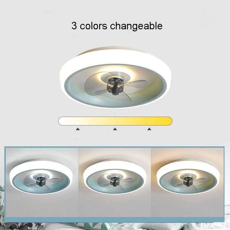 Jual Lampu Plafon Led Kipas Angin 75w 50cm Dimmable 3 In 1 Color Hy1 ...