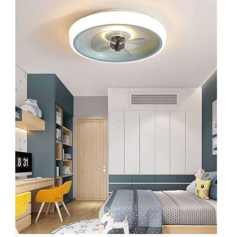 Jual Lampu Plafon Led Kipas Angin 75w 50cm Dimmable 3 In 1 Color Hy1 ...