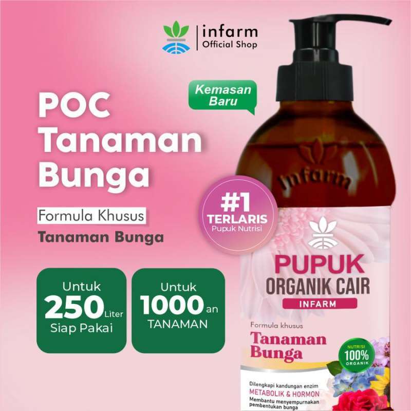 Jual Infarm - Pupuk Organik Cair Tanaman Bunga 500 Ml Poc Pelebat Bunga ...