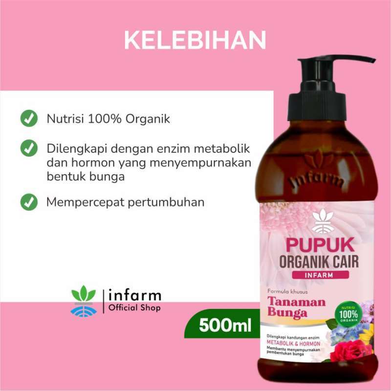 Jual Infarm - Pupuk Organik Cair Tanaman Bunga 500 Ml Poc Pelebat Bunga ...