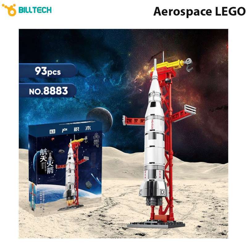 Jual Mainan Pesawat Luar Angkasa Aerospace Rocket 93 Block - 8883 Di ...