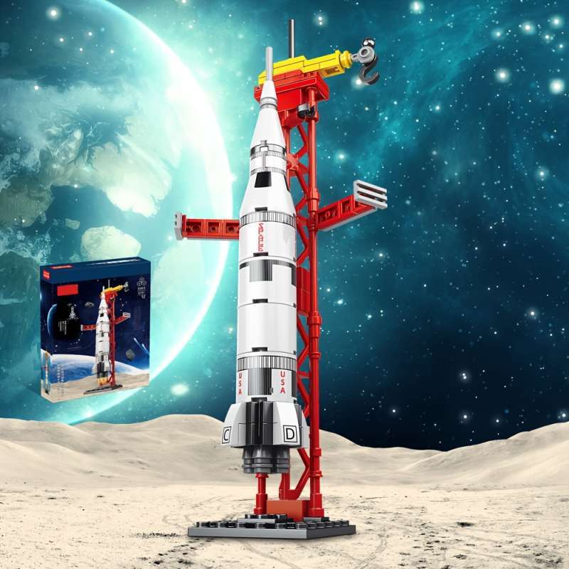 Jual Mainan Pesawat Luar Angkasa Aerospace Rocket 93 Block - 8883 Di ...