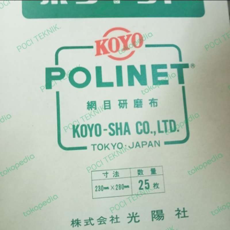 Promo Polinet Koyo Sha-co., Ltd 230mm X 280mm X 25 Lembar Gret 800 ...
