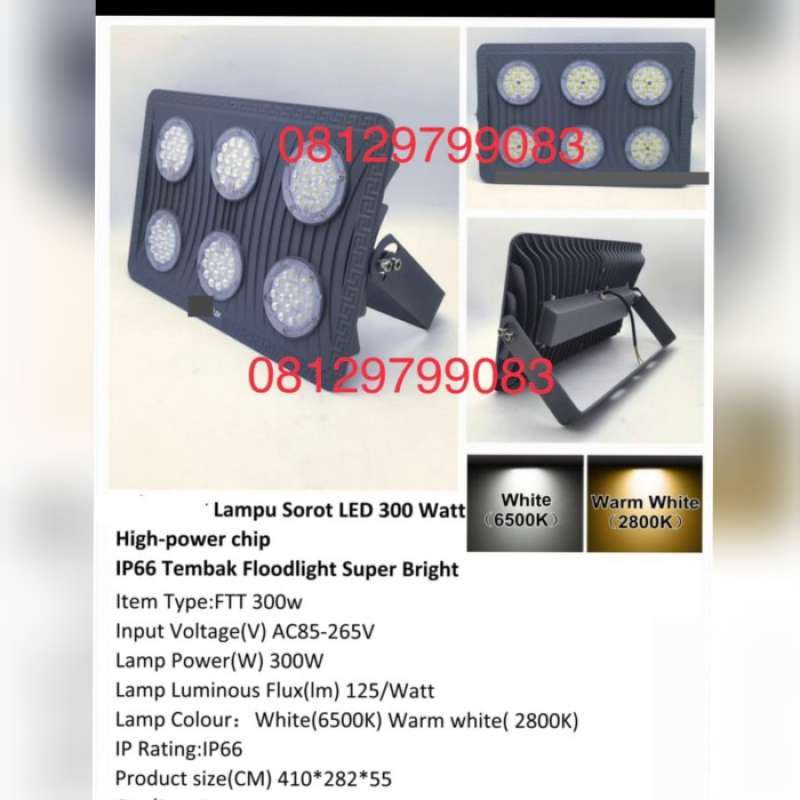 Promo Lampu Sorot Led 300w Lampu Tembak Led 300w Lampu Jalan Outdoor 300 Wat - Ftt 300w Putih ...