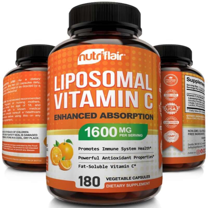 Promo Liposomal Vitamin C 180 Capsules Diskon 33% Di Seller Bumi Living Store - Meruya Selatan ...