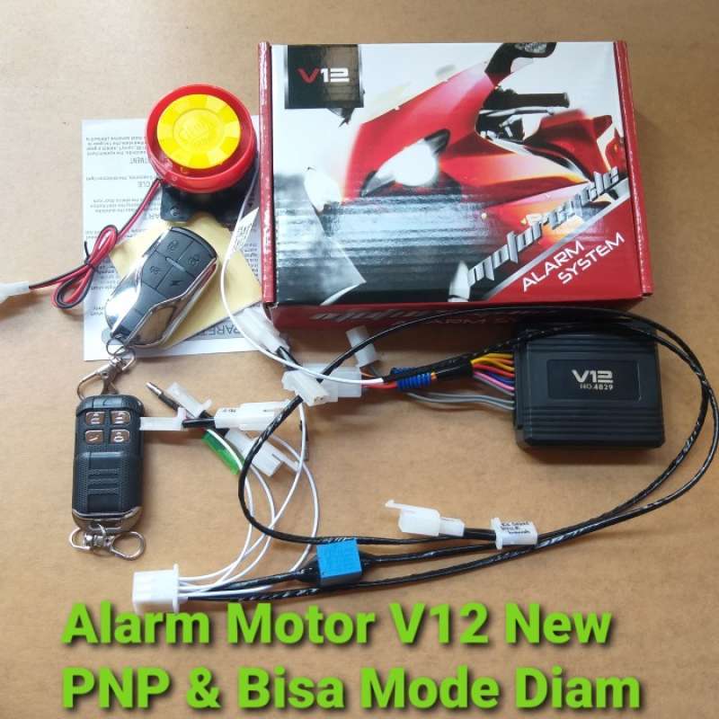Promo Alarm Motor V12 New Pnp Nmax, Aerox,, Dll Pemasangan Mudah Terbaru Diskon 22% Di Seller ...