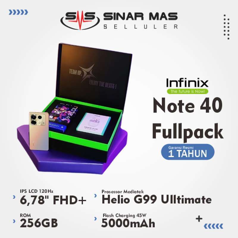 Jual Infinix Note 40 Full Pack Smartphone [8gb/256gb] New Garansi Resmi ...