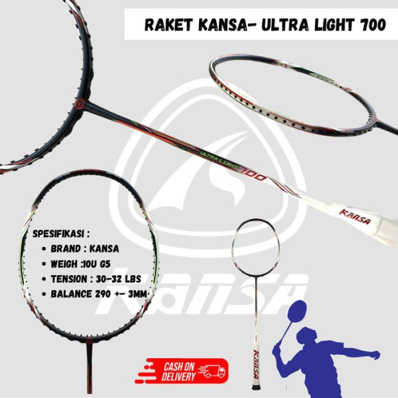 Promo Raket Badminton Kansa Ultra Light Spesial - Ultralight 700 ...