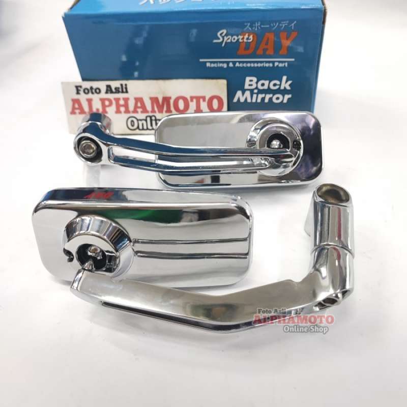 Promo Spion Day Tanduk Oval Kotak Chrome Klasik W175 Cb100 Xsr155 ...