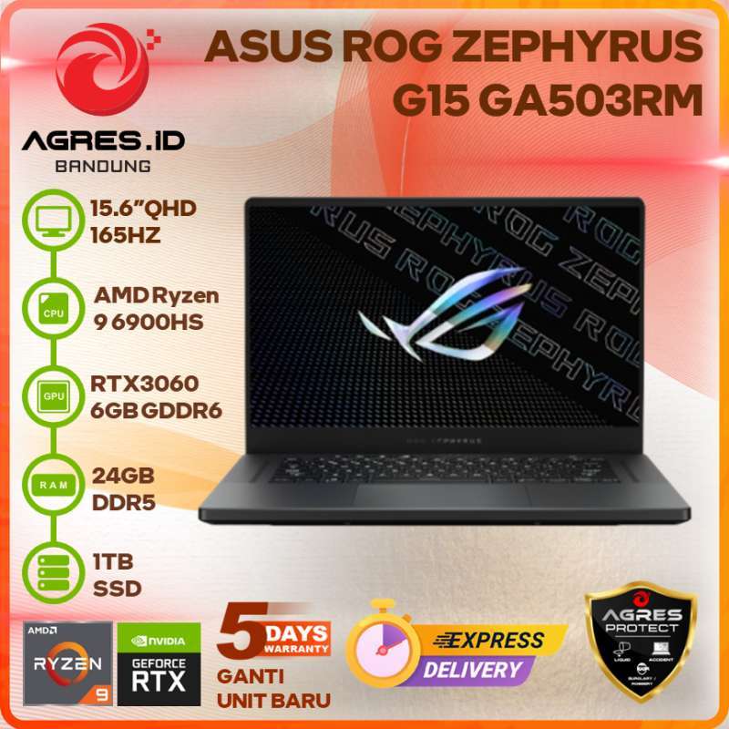 Jual Asus Rog Zephyrus G15 Ga503rm Ryzen 9 6900hs Rtx3060 4gb 1tb 15.6 ...