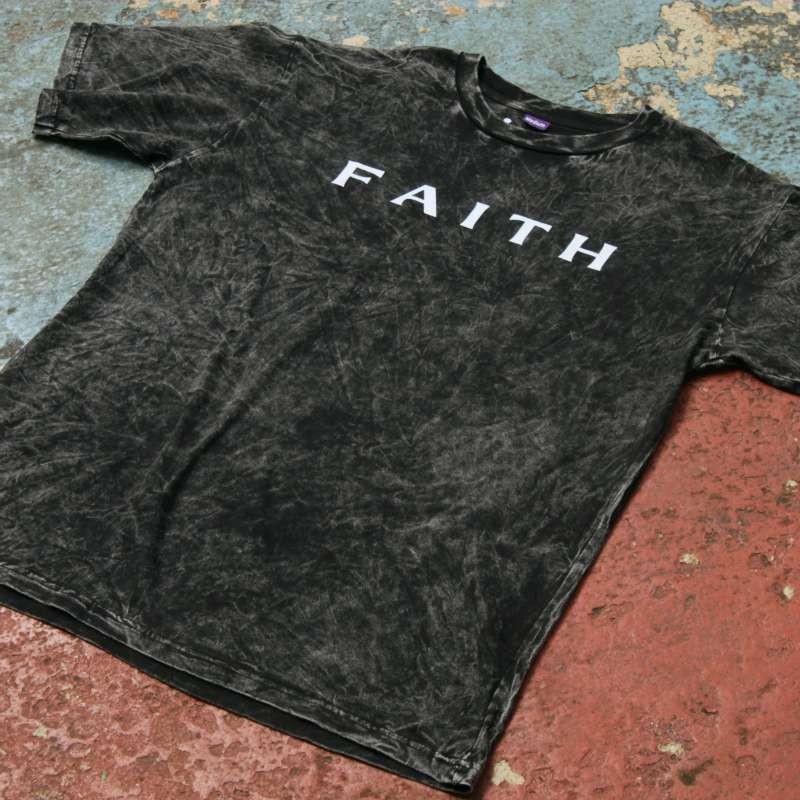 Jual Kaos Oversize Streetwear /faith/ - 001 - Washed Black Di Seller ...