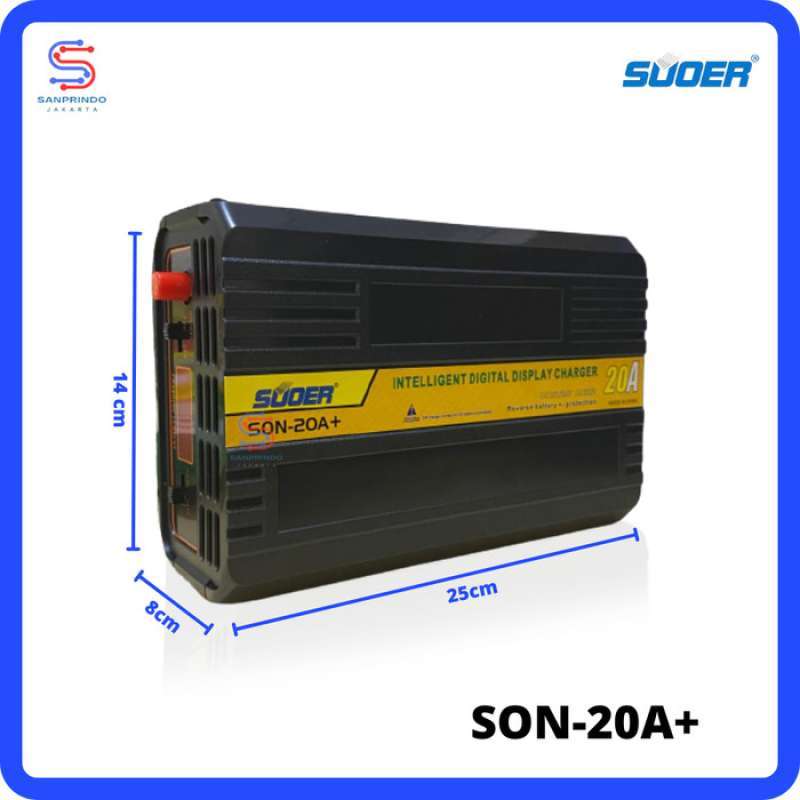 Promo Charger Aki 12v 24v 20a Suoer Son-20a+ Cas Aki Accu 24v Otomatis ...
