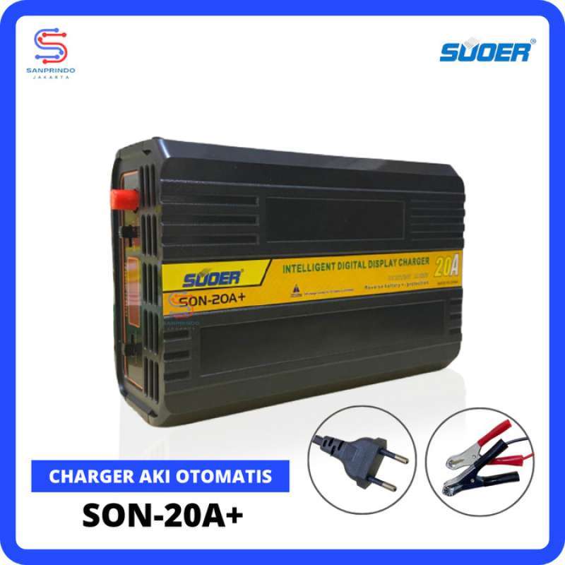 Promo Charger Aki 12v 24v 20a Suoer Son-20a+ Cas Aki Accu 24v Otomatis ...