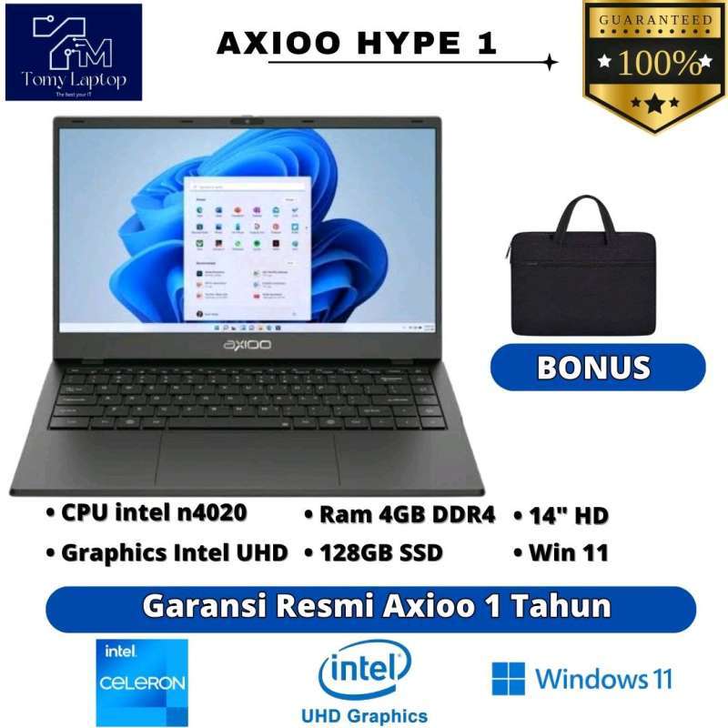 Jual Axioo Hype 1 Intel N4020 Ram 4gb Ssd 128gb/256gb/384gb Layar 14.0 ...