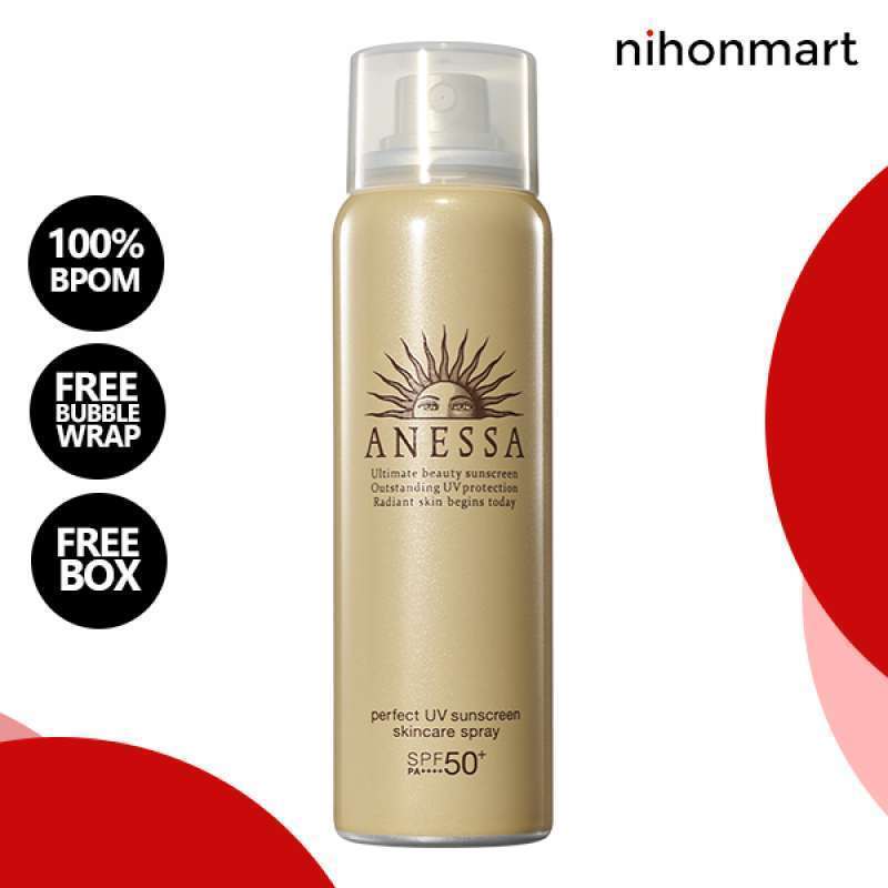 Promo Anessa Perfect Uv Sunscreen Skincare Spray 60g Diskon 57% Di ...