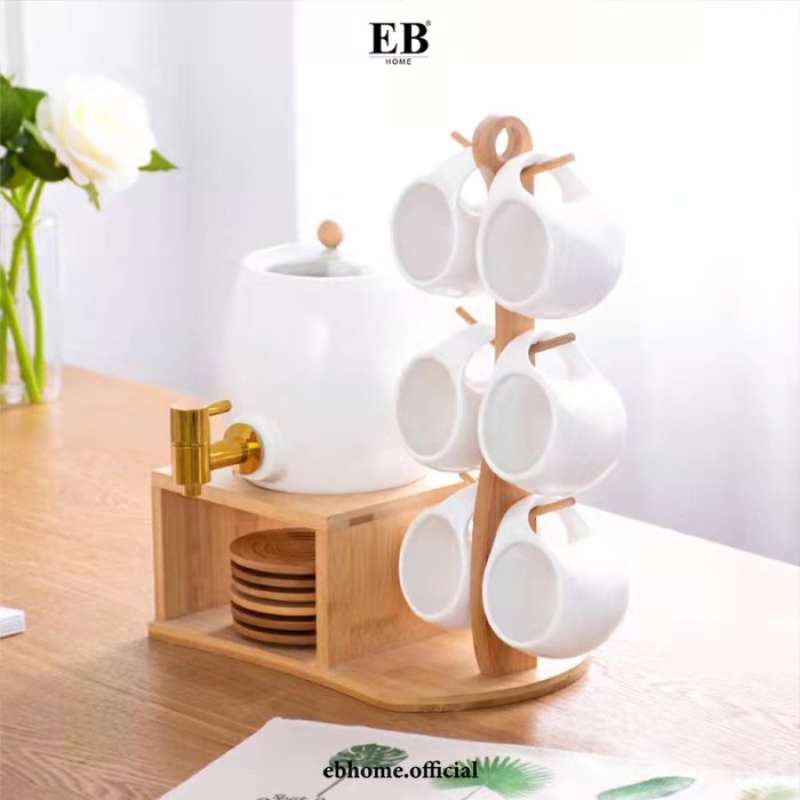 Jual Water Jug Dispenser Keramik / Barrel / Dispenser Jus Set Eb Home ...