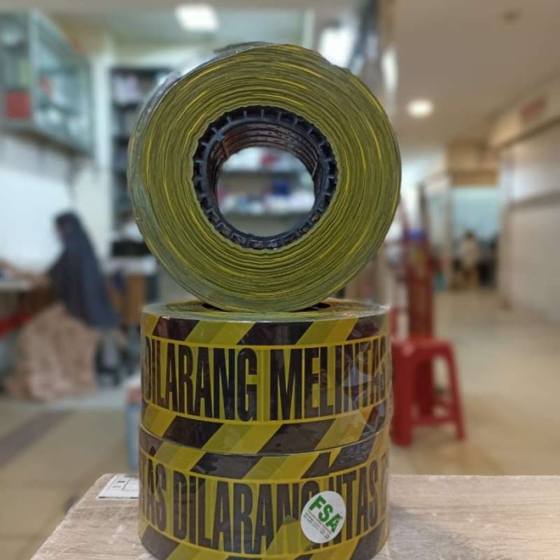 Promo Polisline Dilarang Melintas/barricade Line/ Line 3ã—300 Mm Fsa ...
