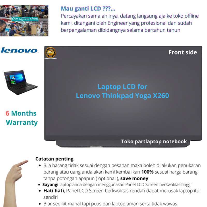 Promo Layar Lcd Lenovo Thinkpad Yoga X260 - Original Laptop Panel ...