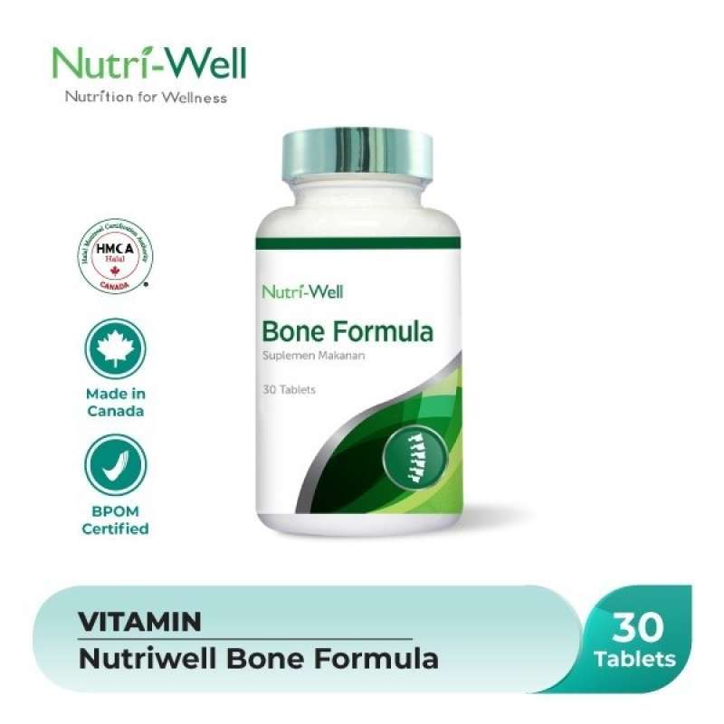 Promo Nutriwell Nutri Well Bone Formula Vitamin Tulang Gigi Gusi ...