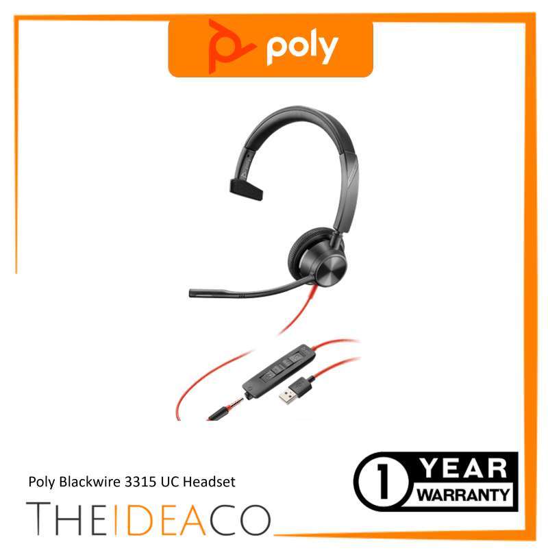 Jual Poly Hp Blackwire 3315 Uc Usb-a/usb-c Headset Di Seller Theidea.co ...