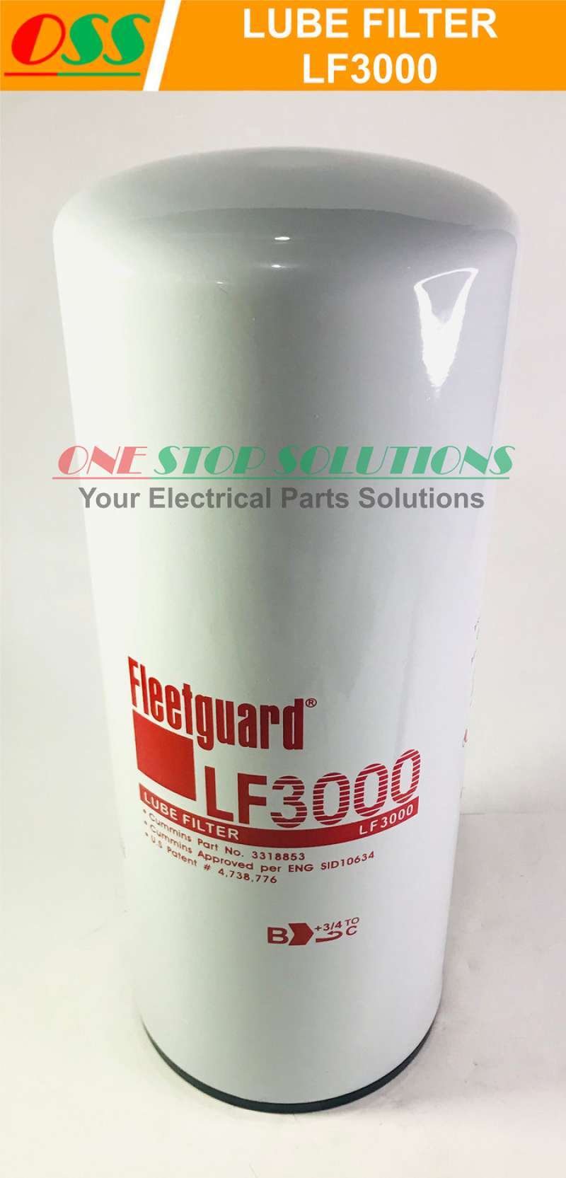 Promo Lube Filter Fleetguard Lf3000 / Oil Filter Fleetguard Lf 3000 ...