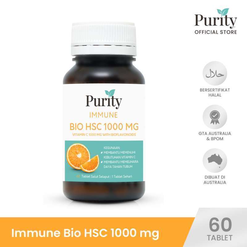 Jual Purityfic Immune Bio Hsc Vitamin C 1000mg 60 Tablet - Vitamin Halal Made In Australia Di ...