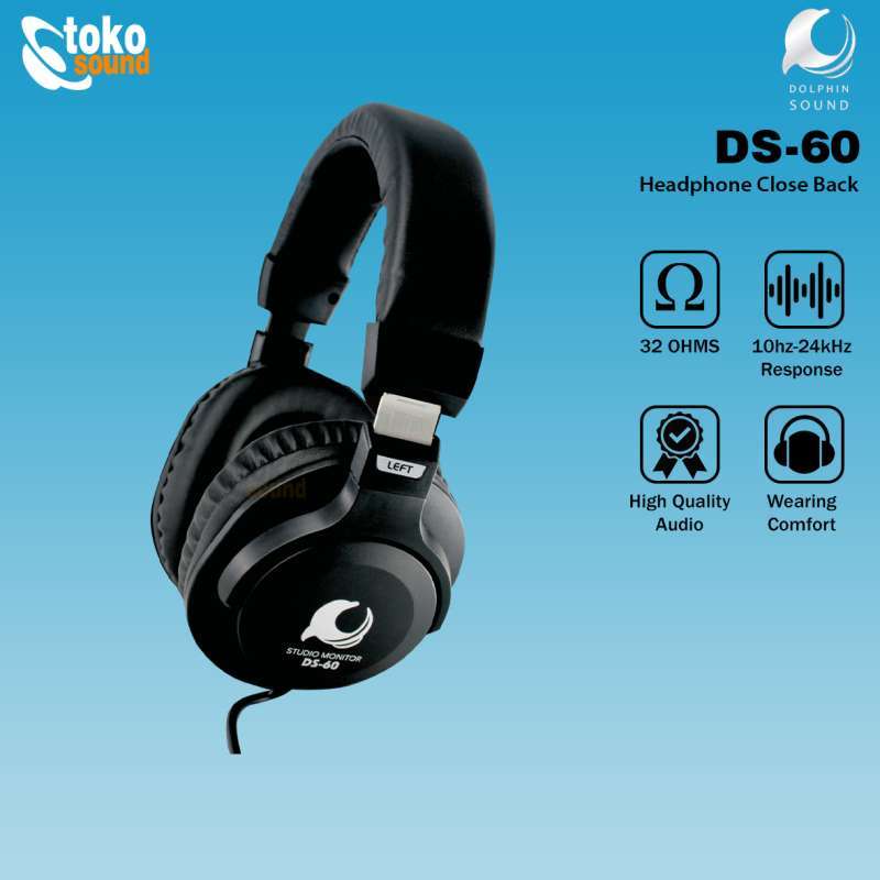 Jual Dolphin Sound Ds-60 Ds 60 - Studio Monitoring Headphone Di Seller ...