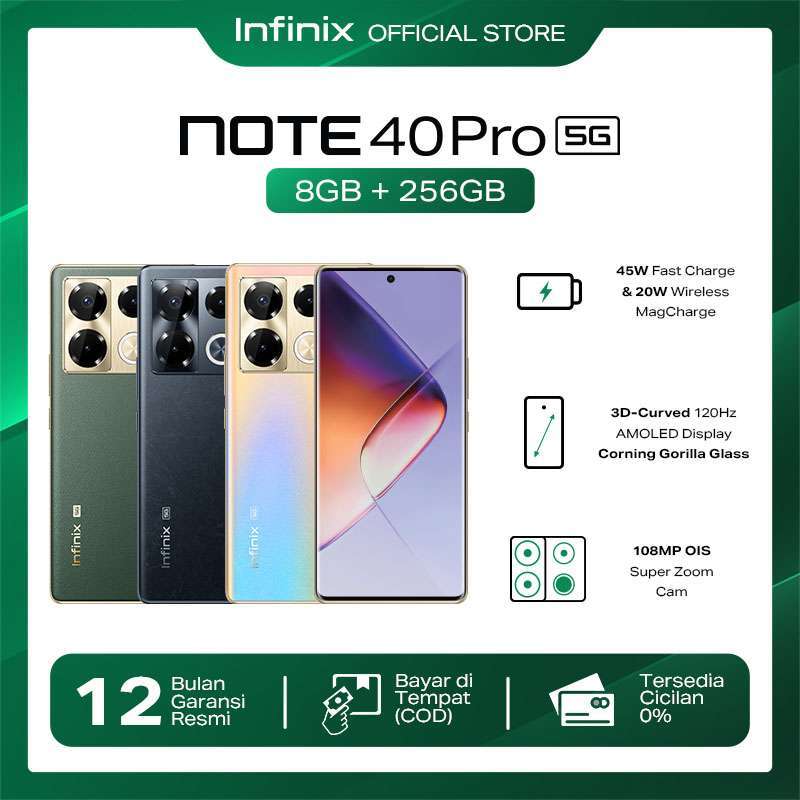 Jual Infinix Note 40 Pro W Spesifikasi Original, Murah & Diskon Harga ...