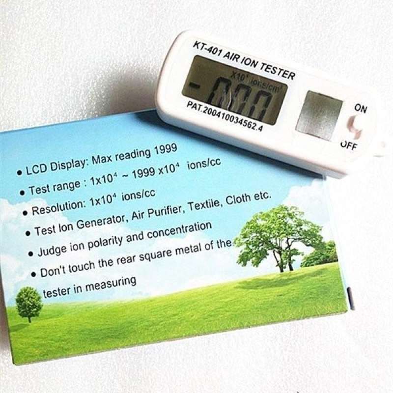 Jual Air Ion Tester Positif Negatif Ukur Kadar Ion Udara Kt-401 Ionizer ...