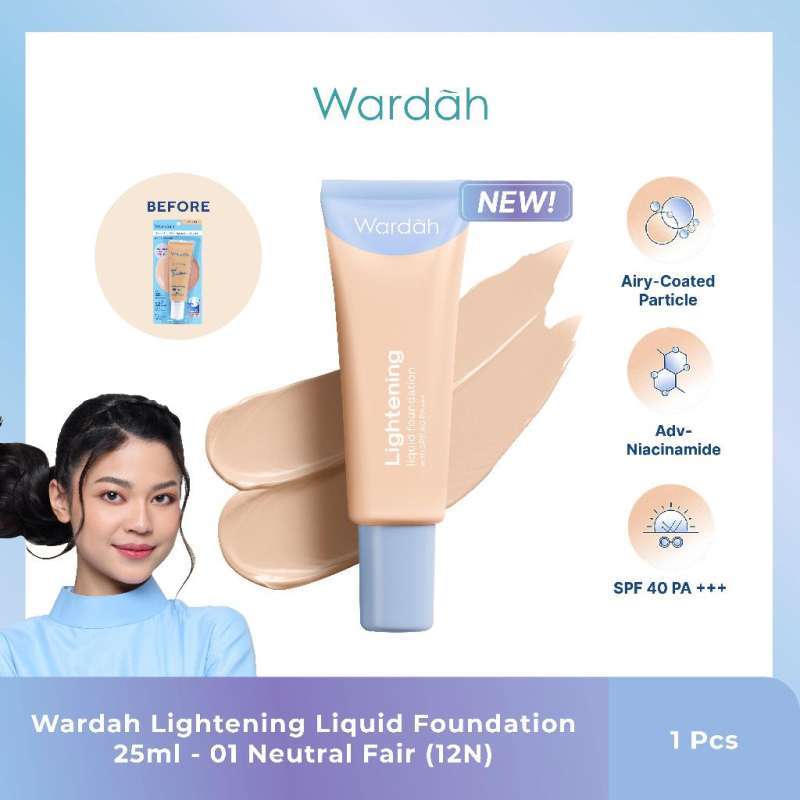 Jual New! Wardah Lightening Liquid Foundation Mini Size 6ml - Base ...