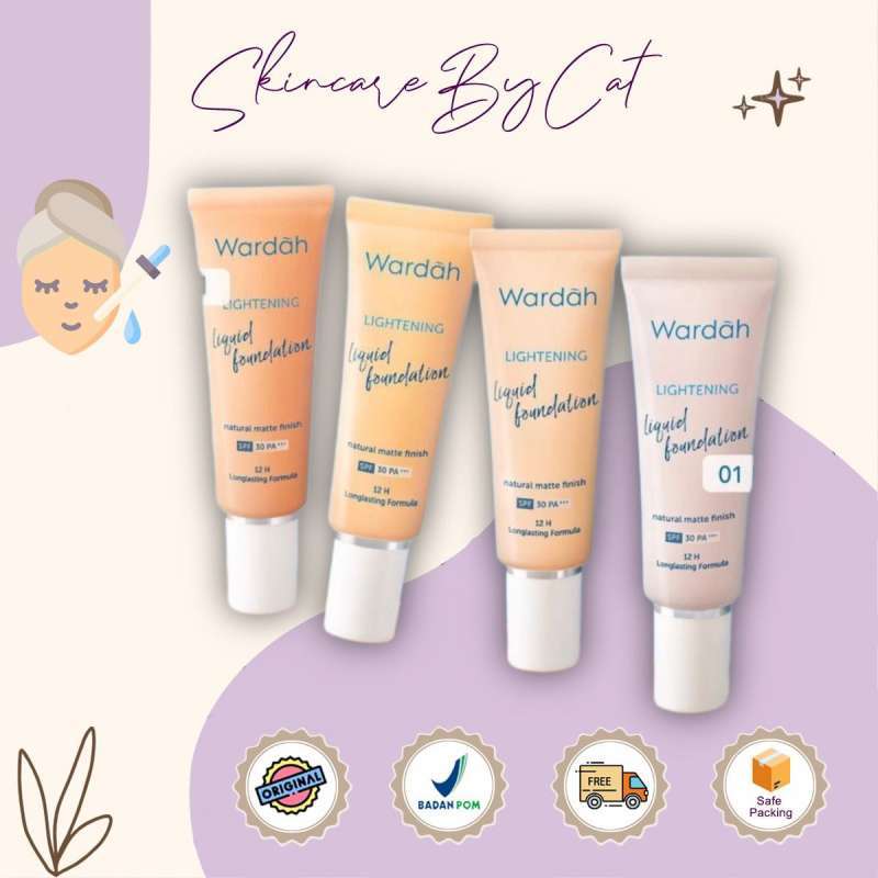 Jual New! Wardah Lightening Liquid Foundation Mini Size 6ml - Base ...