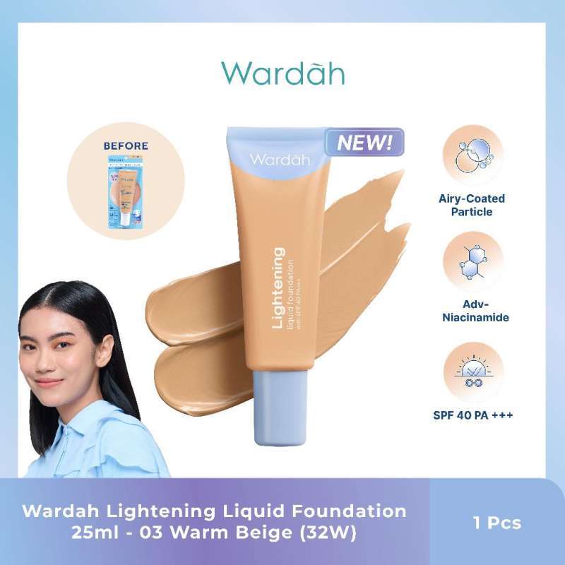 Jual New! Wardah Lightening Liquid Foundation Mini Size 6ml - Base ...