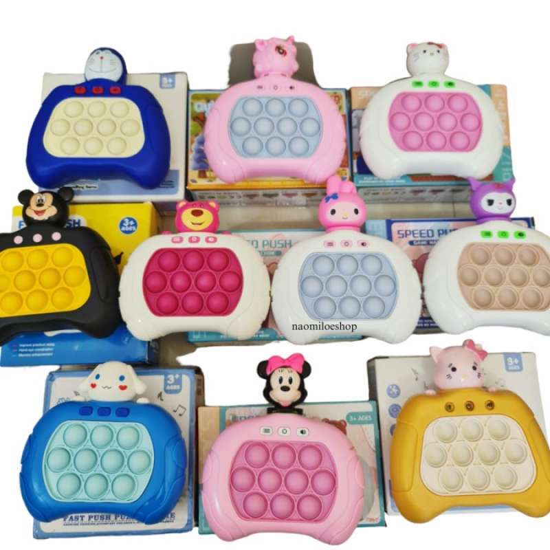 Jual Mainan Anak Quick Push Sanrio / Pop It Push Bubbe Game Challenhe ...