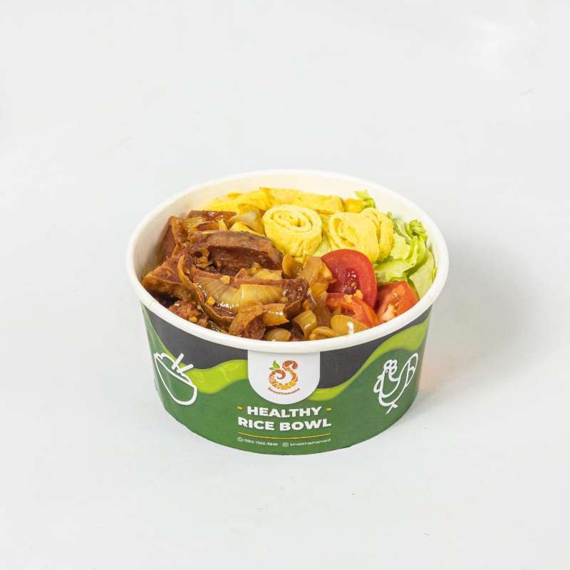 Jual Nasi Box Healthy Rice Bowl Beef Rollade Nasi Catering Paket Nasi ...