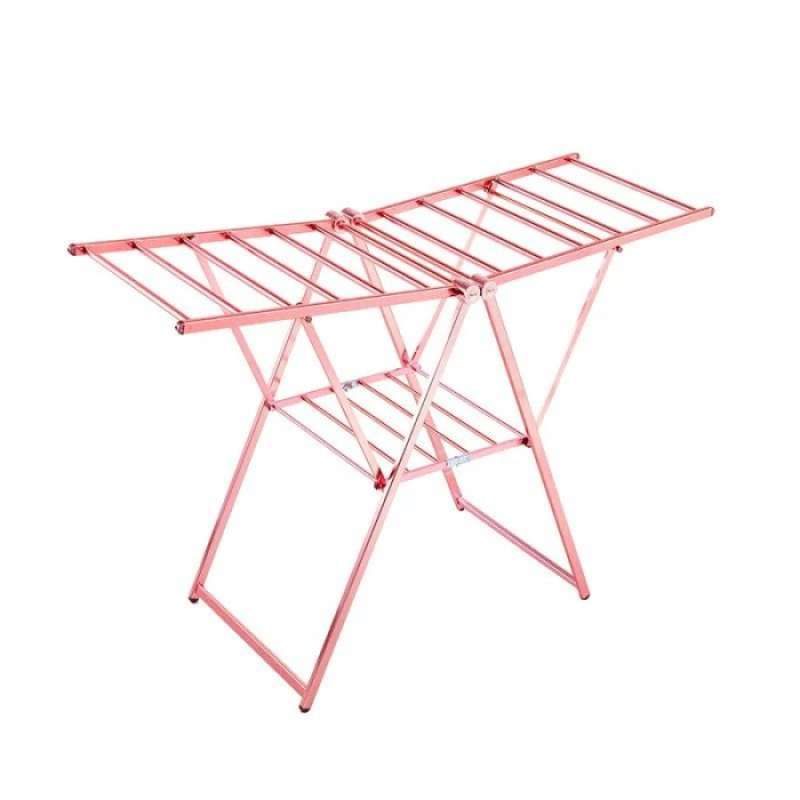 Promo Jemuran Lipat Rak Baju Sepatu Premium Portable Aluminum Anti ...