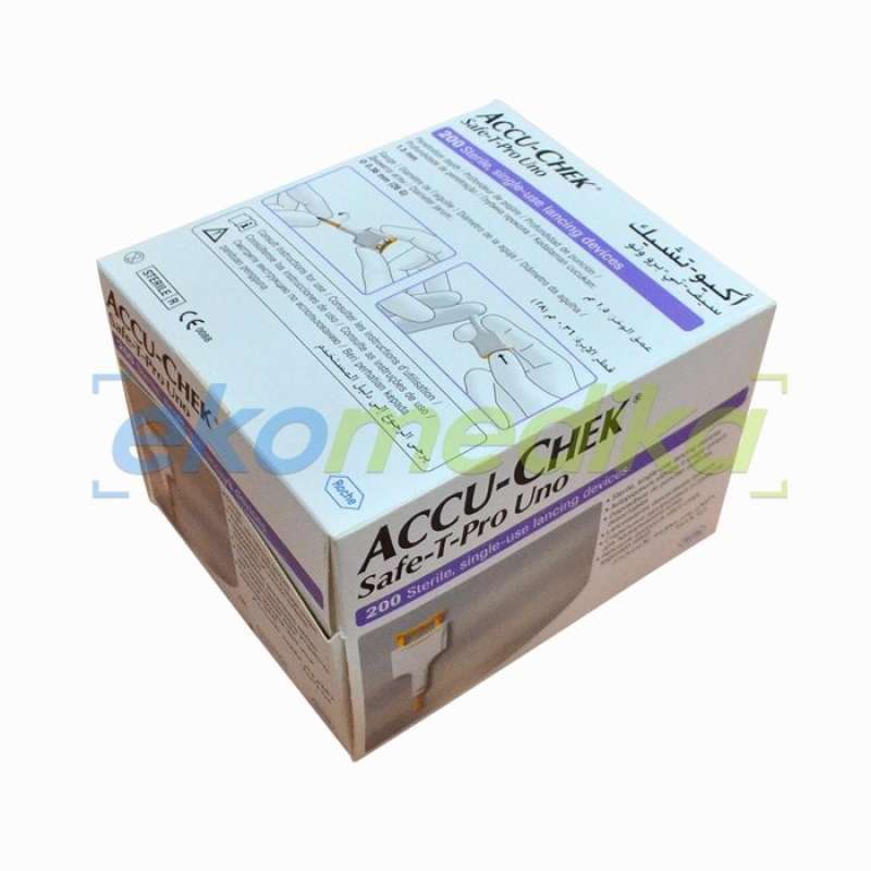 Promo Roche Accu-chek Safe-t-pro Uno Sterile, Single Use Lancing ...