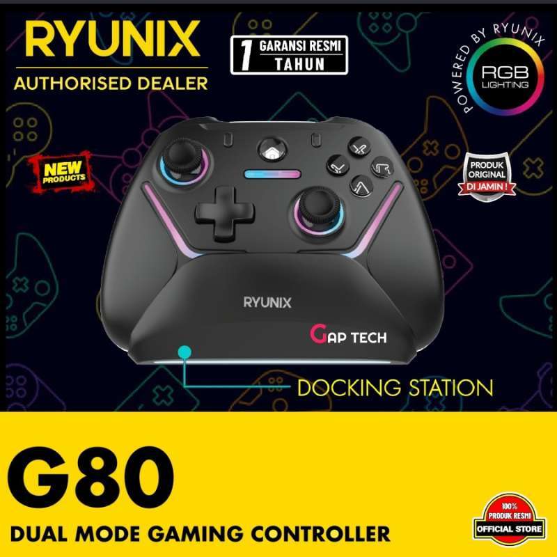 Jual Ryunix G80 / G 80 Gamepad Hall Effect Dual Mode Gaming Controller ...