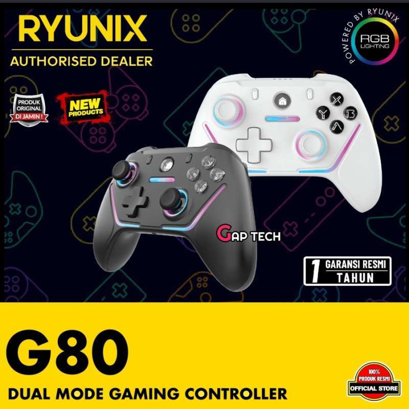 Jual Ryunix G80 / G 80 Gamepad Hall Effect Dual Mode Gaming Controller ...