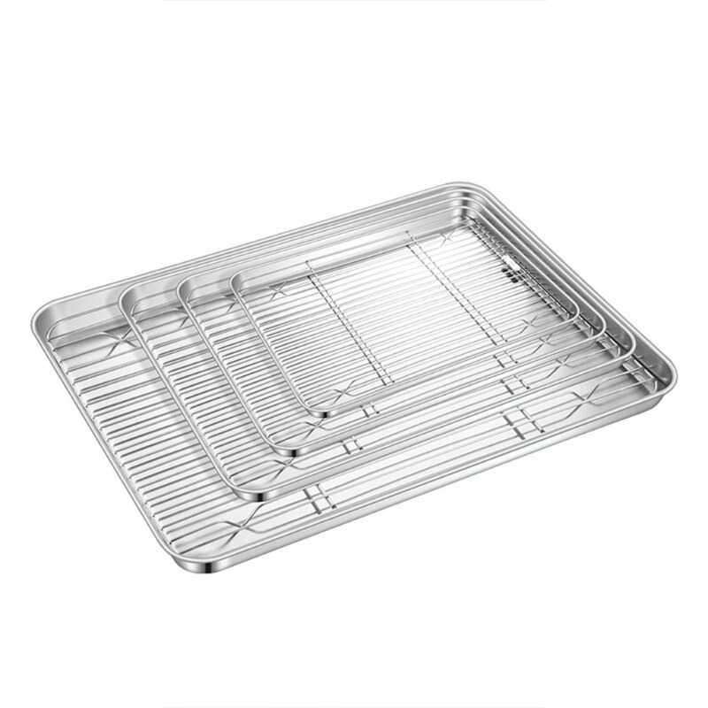 Jual Nlslasi Loyang Nampan Baking Sheet Tray Rack Removable Stainless ...