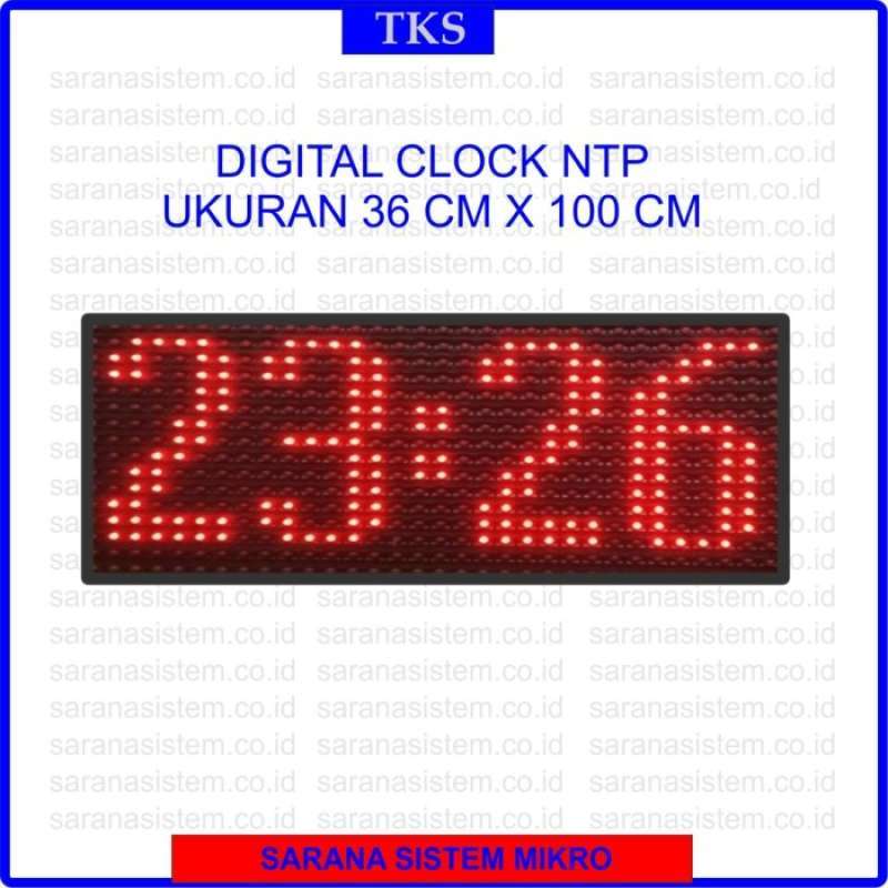 Promo Jam Digital Ntp Ukuran 36cm X 100cm Diskon 20% Di Seller Aman ...