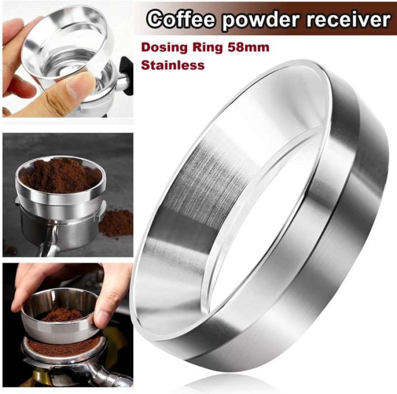 Promo Dosing Ring Stainless Espresso Dosing Funnel Barista Tool 58mm ...