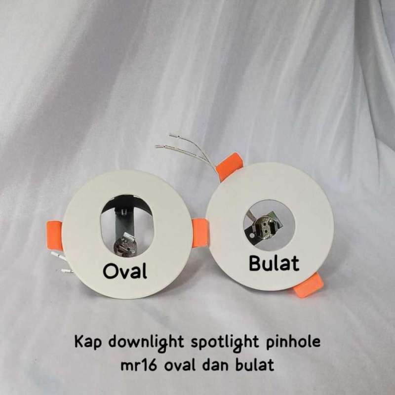 Jual Kap Lampu Sorot Pinhole/downlight Spotlight Pinhole Oval/bulat ...