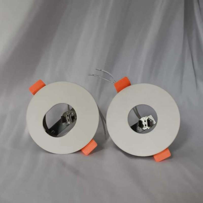 Jual Kap Lampu Sorot Pinhole/downlight Spotlight Pinhole Oval/bulat Mr16 - Putih - Oval Di ...