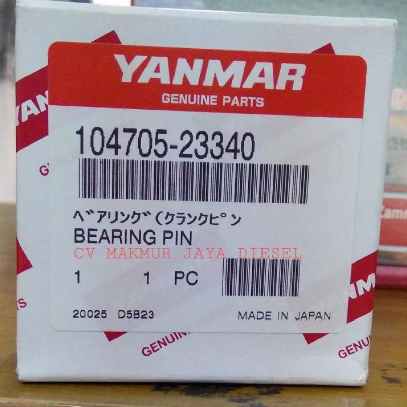 Promo Metal Jalan/conrod Bearing Std Ts155 104705-23340 Yanmar Genuine Parts Diskon 23% Di ...