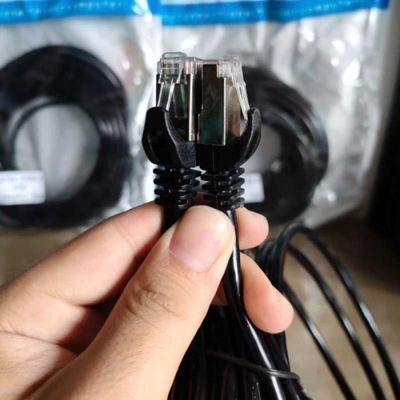 Jual Nyk Kabel Lan Ftp Cat6a Outdoor Metal Rj45 Straight Ethernet Cable ...